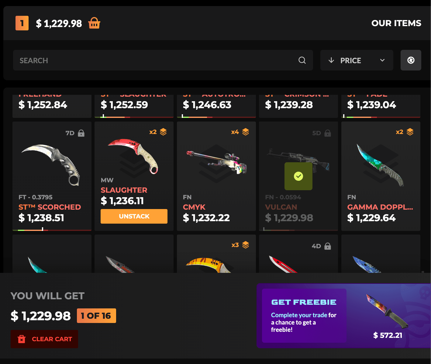 Sell CS2 (CS:GO) Skins | Best CS2 (CS:GO) Trading Site! | PirateSwap.com